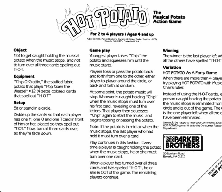 Hot Potato | PDF