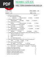 International Indian School, Dammam CLASS-1 GK Revision Worksheet | PDF | Travel | Home & Garden
