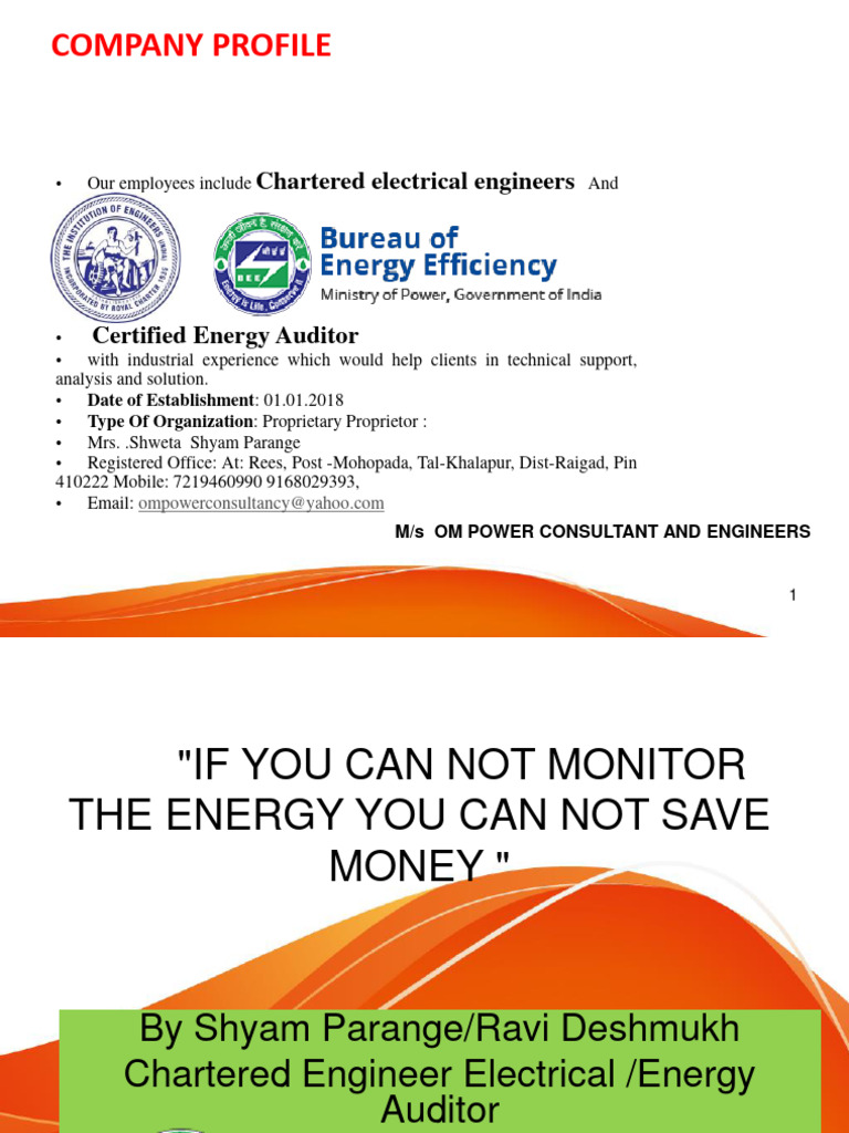 Energy Monitor System Ppt Pdf Computing