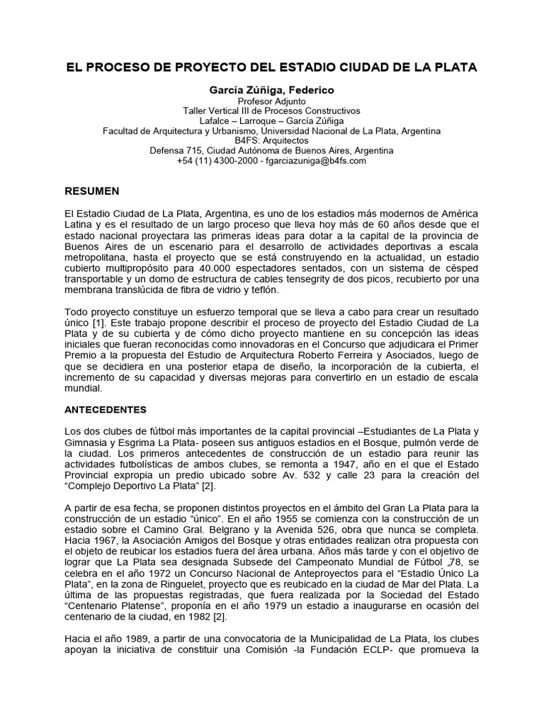 Estadio La Plata | PDF