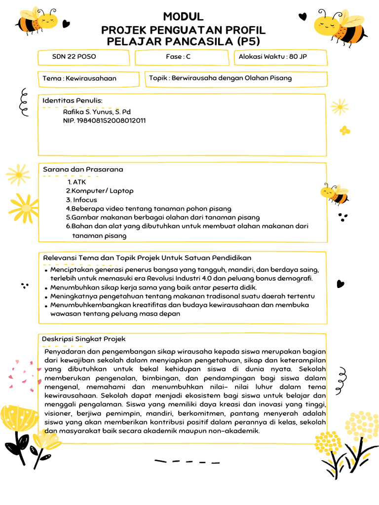MODUL P5 Kelas 6 PDF | PDF | Karier & Perkembangan | Pengembangan Diri