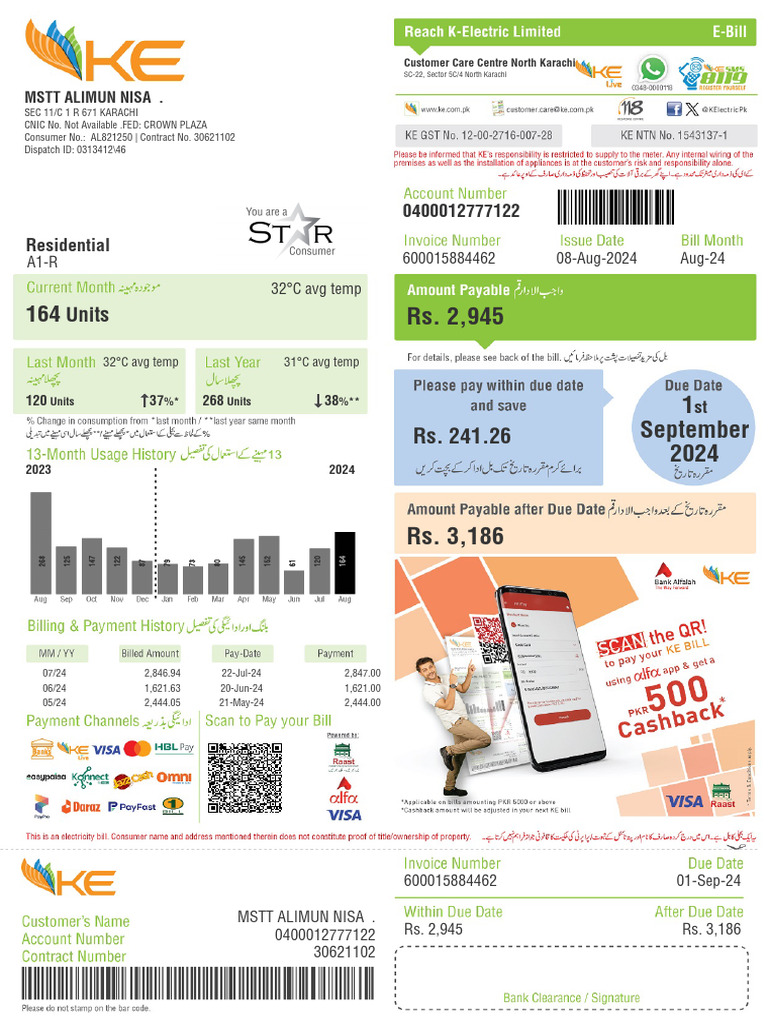 Units: MSTT Alimun Nisa | PDF | Fee | Electric Power