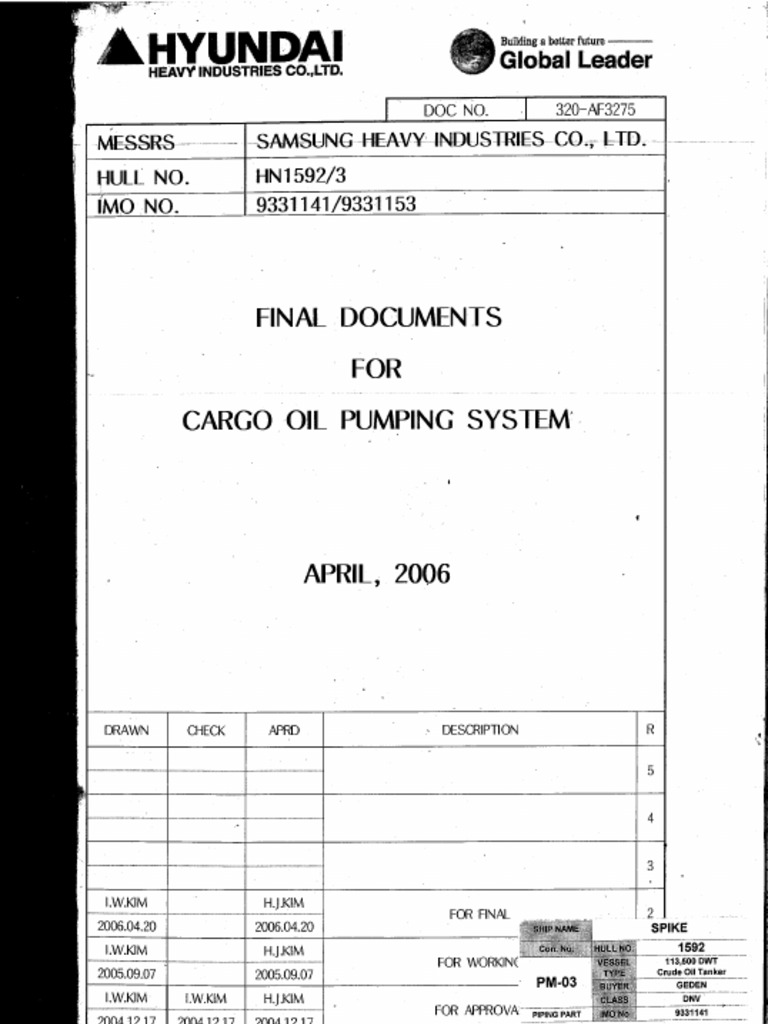 PM - 03 Cargo Pumping System (Lnclude W. Ballast Pump) | PDF ...