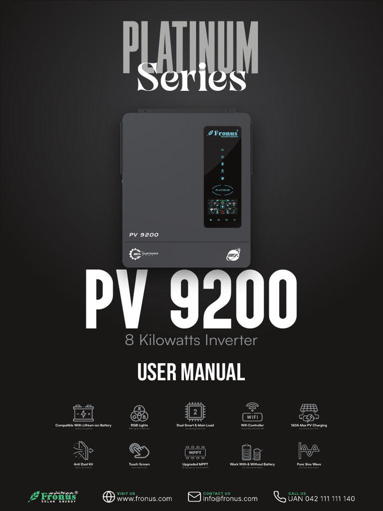 User Manual PV-9200 | PDF
