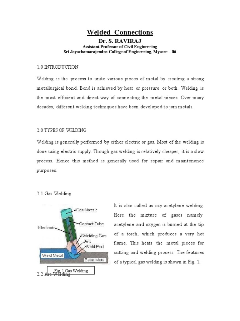 Welded Connections Final | PDF | Welding | Construction