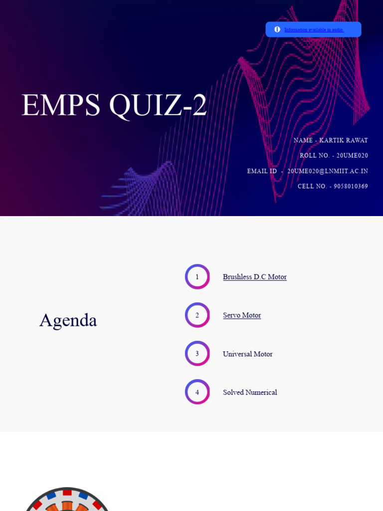Emps Quiz-2 | PDF | Electric Motor | Electrical Engineering