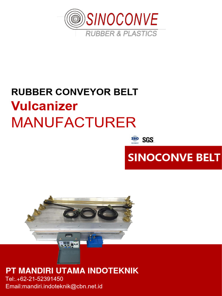 Conveyor Belt Vulcanizer Specs | PDF | Length | Belt (Mechanical)