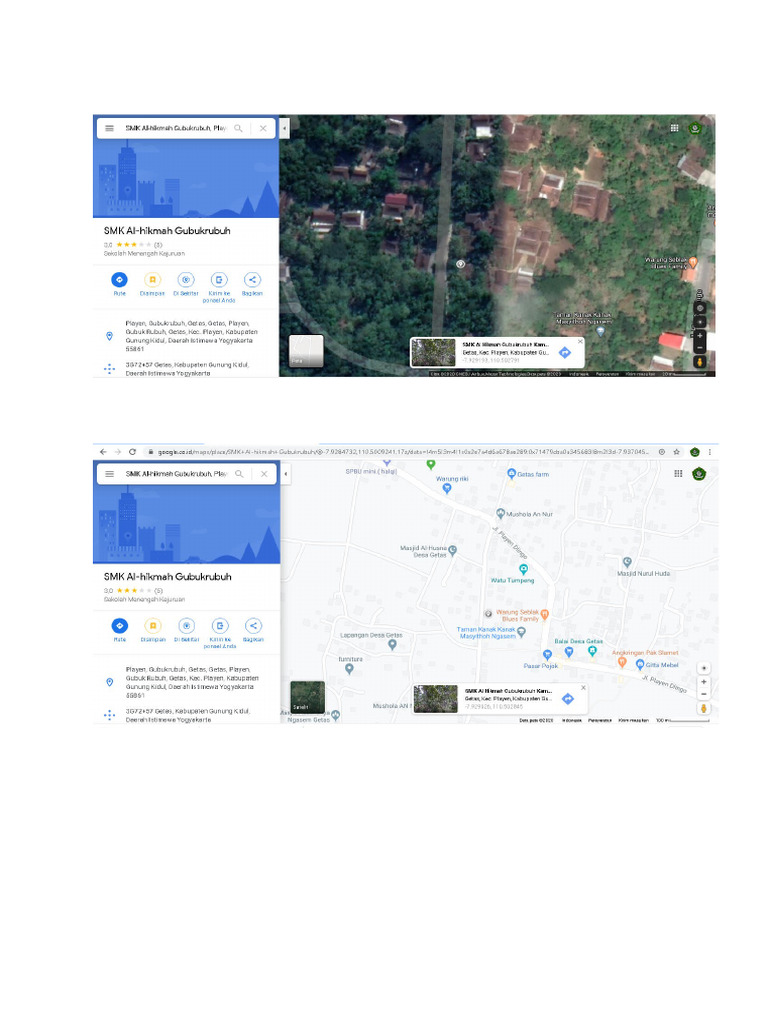 denah lokasi google maps | PDF