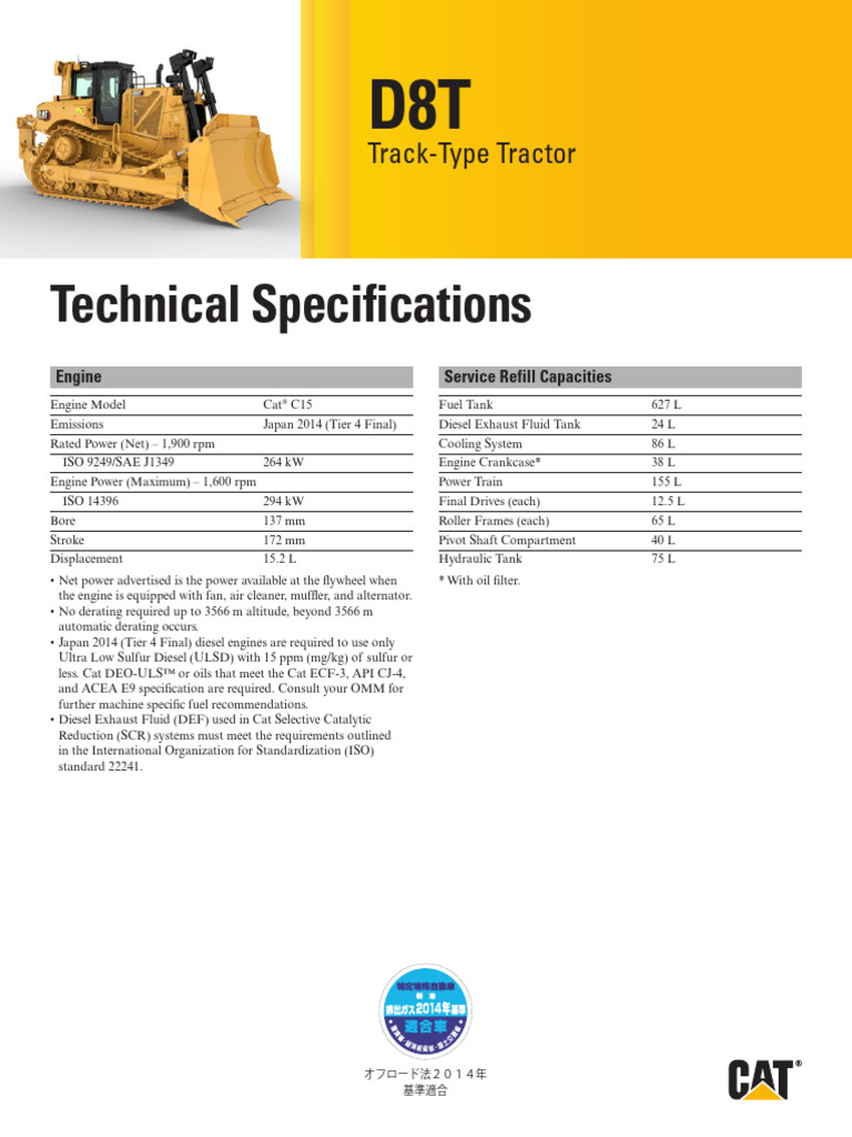 CM20190402 D8T发动机 | PDF | Truck | Tractor