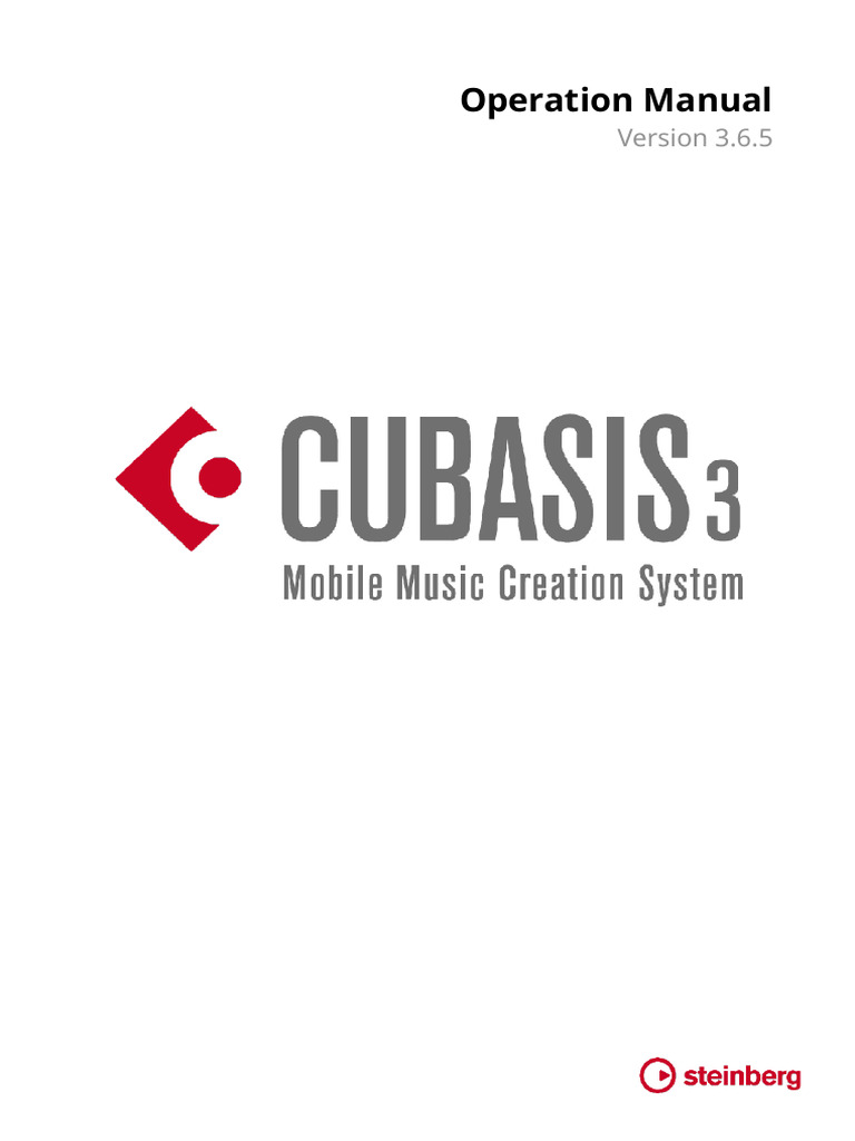 Cubasis 3 Operation Manual | PDF | Sound Technology