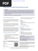 Fortified Antibiotic Eye Drops | PDF | Medical Treatments | Drugs