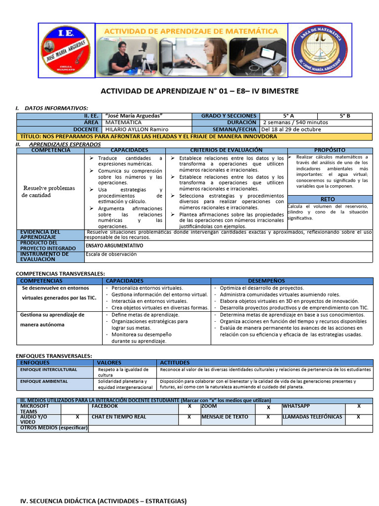 Act Aprendizaje | PDF | Aprendizaje | Evaluación