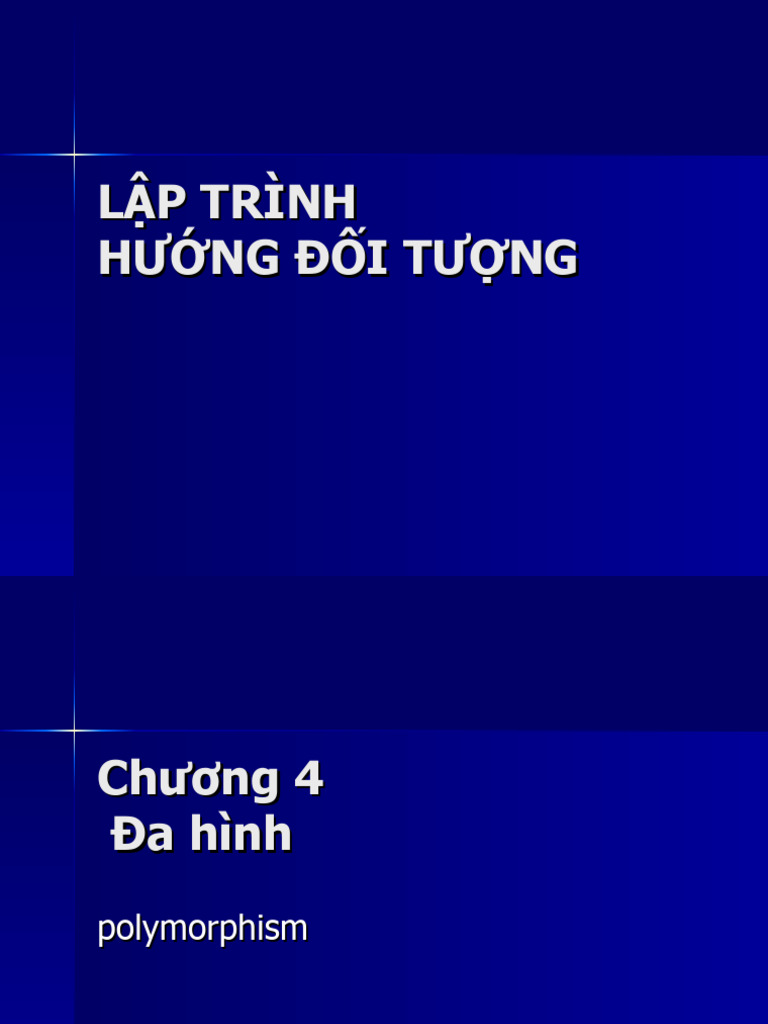 LTHDT Chuong4 Dahinh | PDF