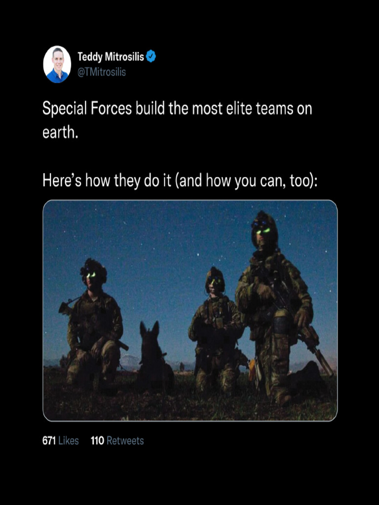How Special Forces Build Elite Teams 1674820889 | PDF