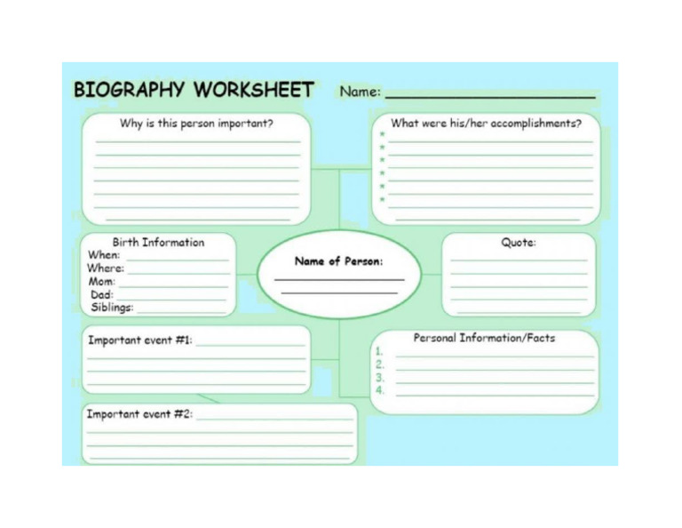Biography Outline | PDF