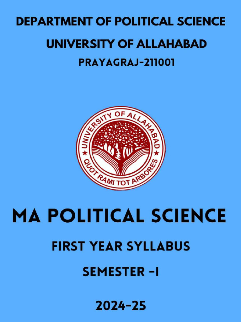Semester-I Syllabus (PG 2024-25) | PDF