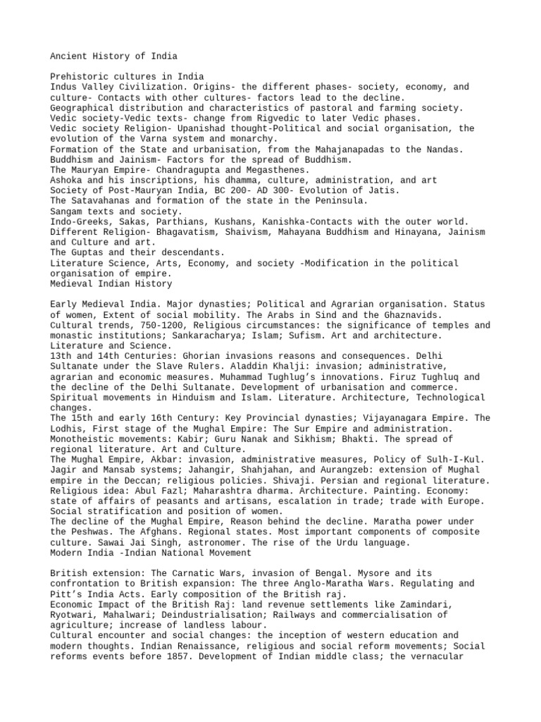 Upsc Syllabus in Detailed | PDF | Earth | Oceans