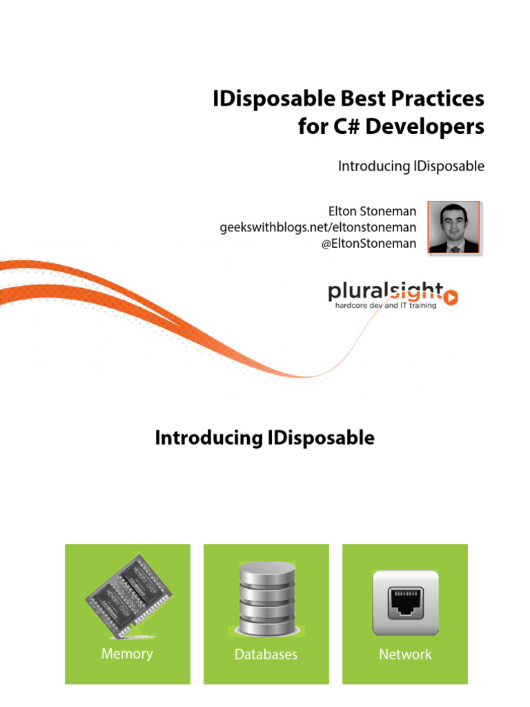 1 Idisposable BP Csharp Developers Slides | PDF | Computer Data | Systems Engineering