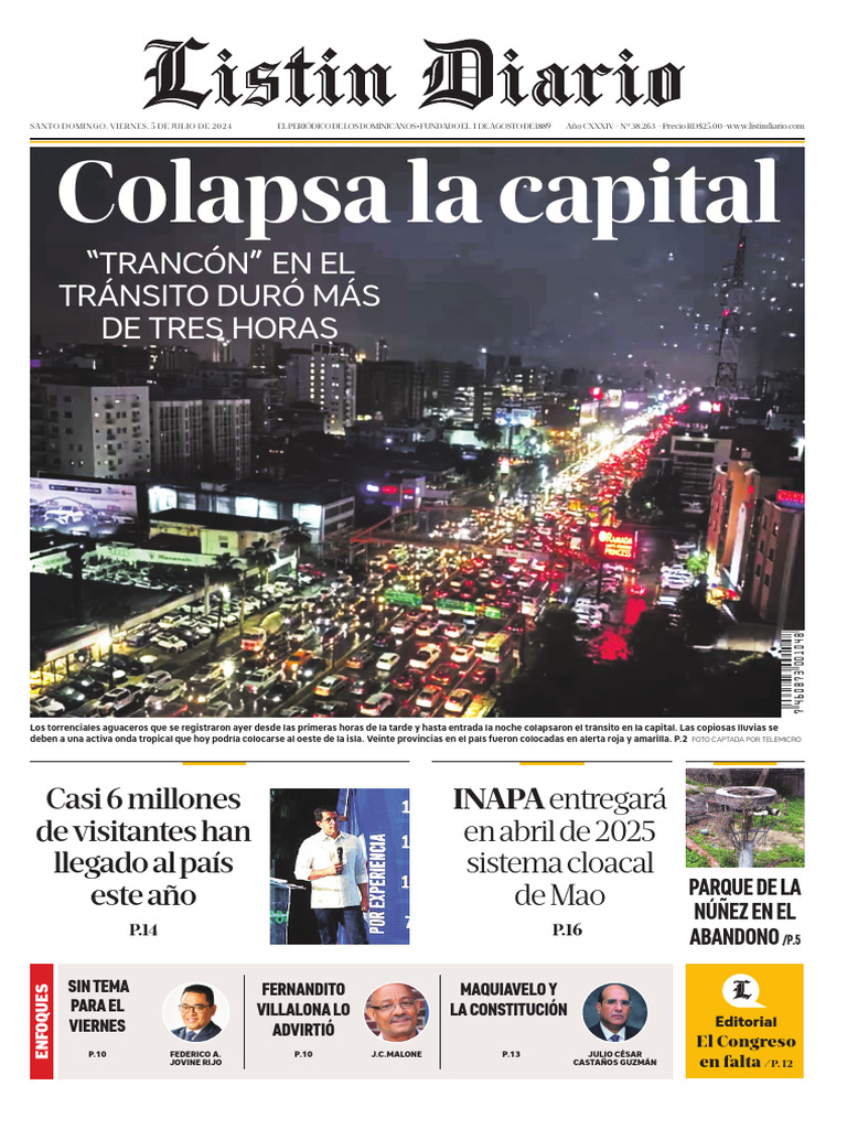 Listín Diario 05-07-2024 | PDF | República Dominicana