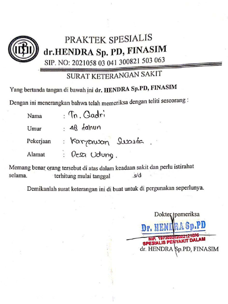DR Hendra | PDF