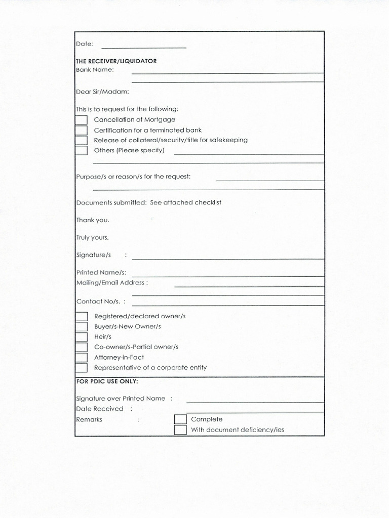 Attachment-All Reqts. For Terminated Bank | PDF