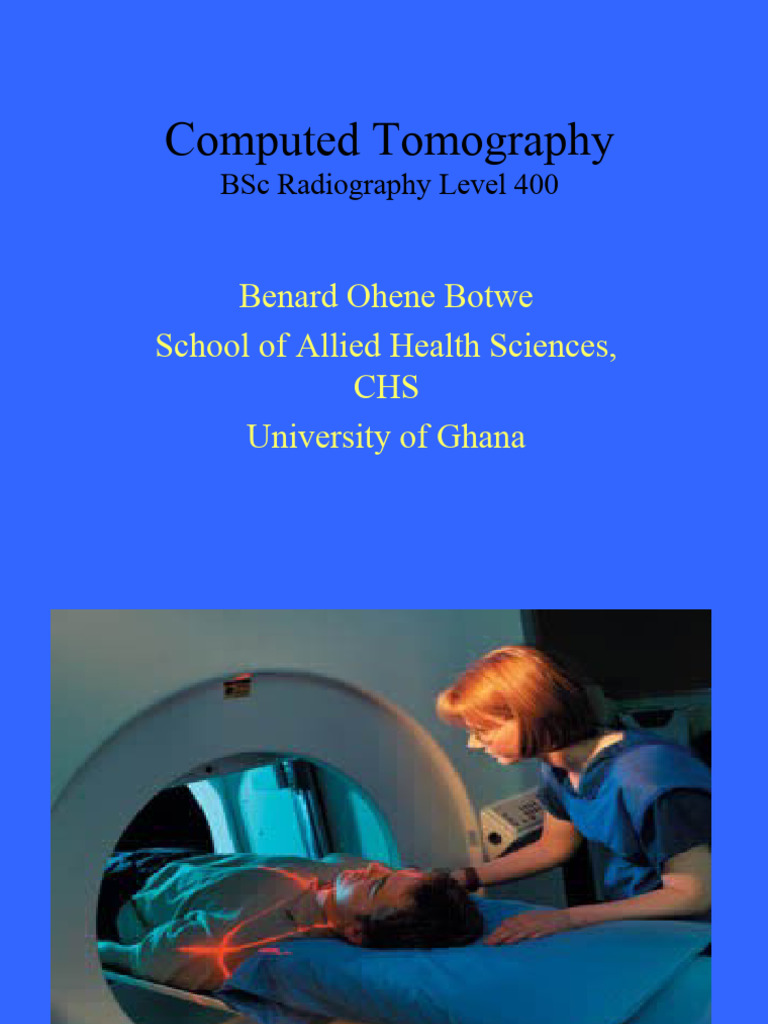 Understanding Computed Tomography (CT) | PDF | Ct Scan | Thorax