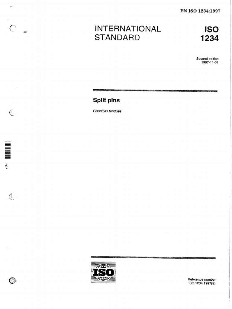 Iso 1234 1997 | PDF
