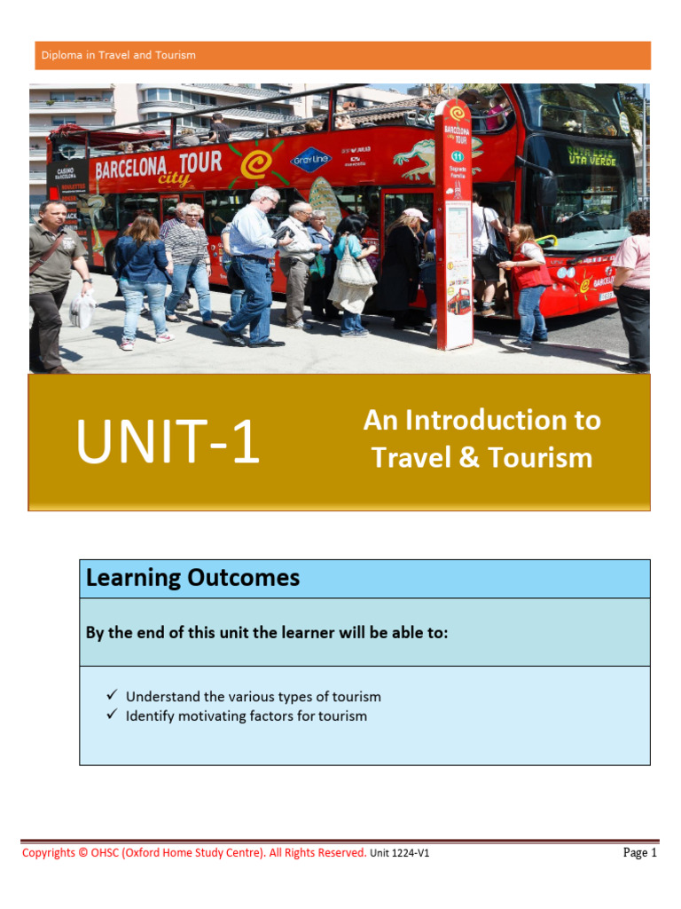 1694179611unit 1 1224-V1 An Introduction To Travel and Tourism | PDF ...
