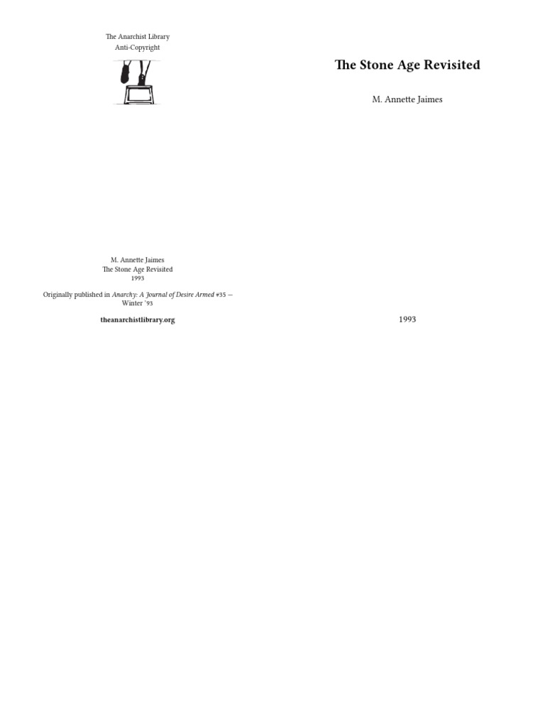 M Annette Jaimes The Stone Age Revisited.a4 | PDF | Stone Age ...