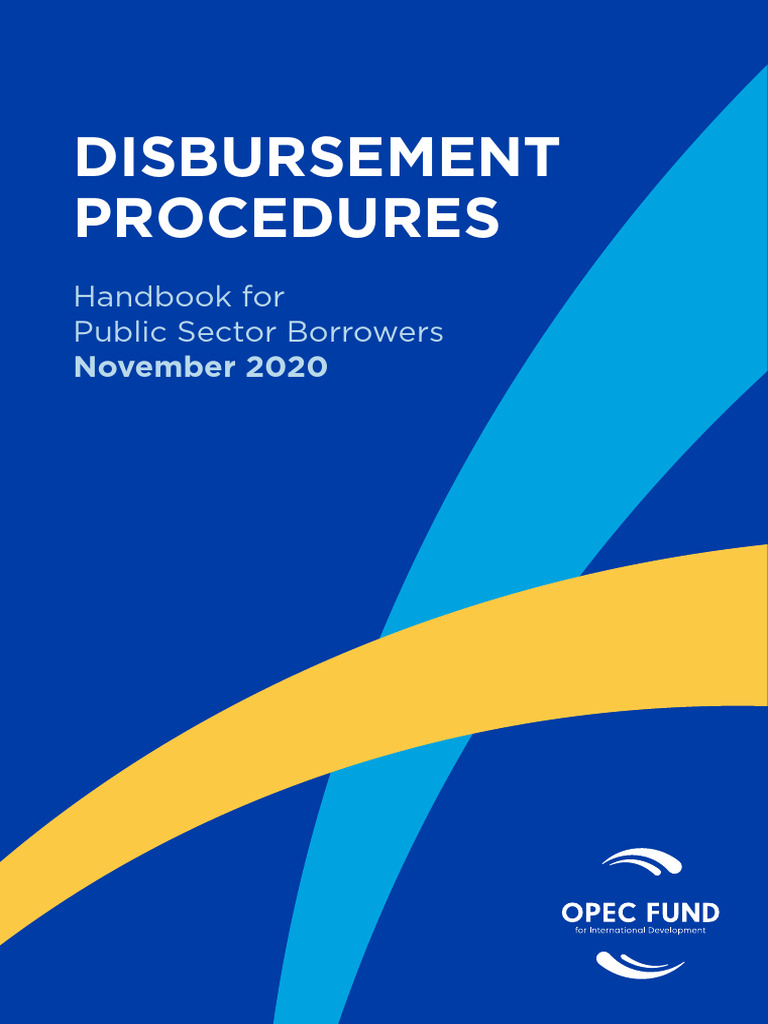 Disbursement Procedures: Handbook For Public Sector Borrowers | PDF ...