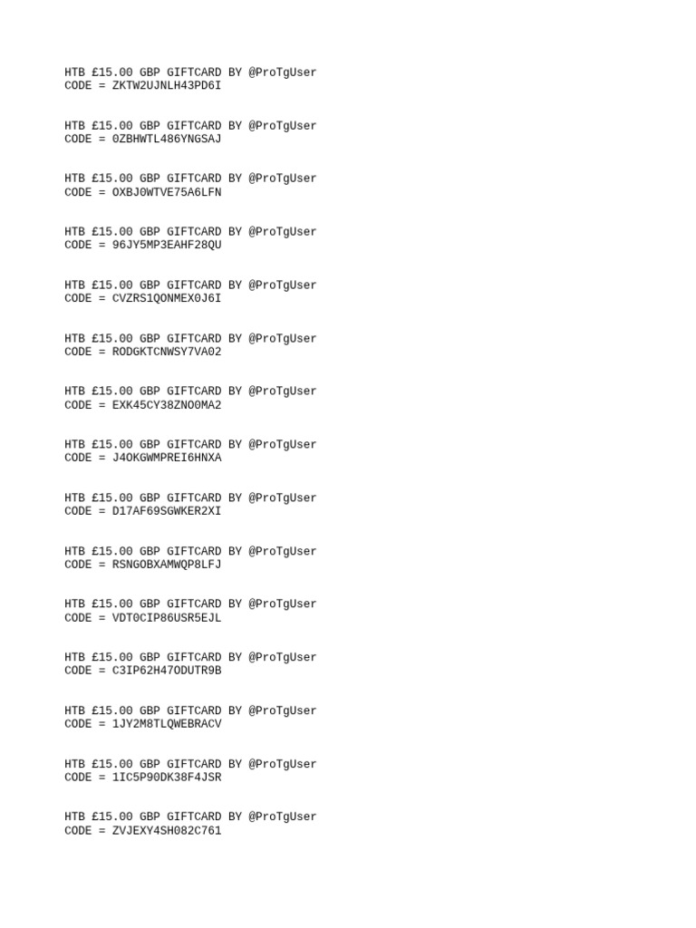 HTB Codes by Alpha | PDF