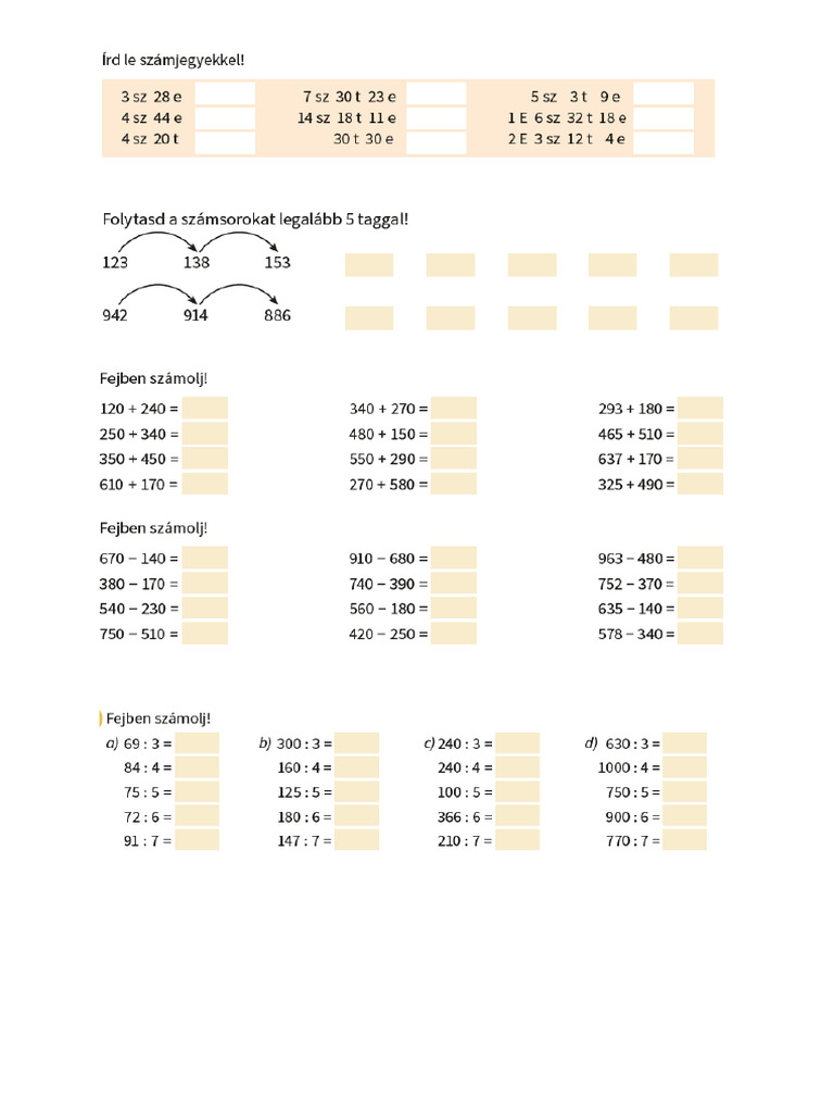 Matek 3.o.gyak. | PDF