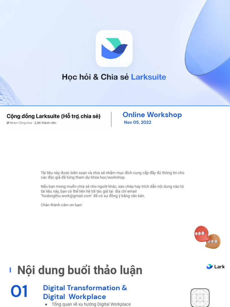 Lark Suite - Introduction & Case Study - Shared Slide | PDF