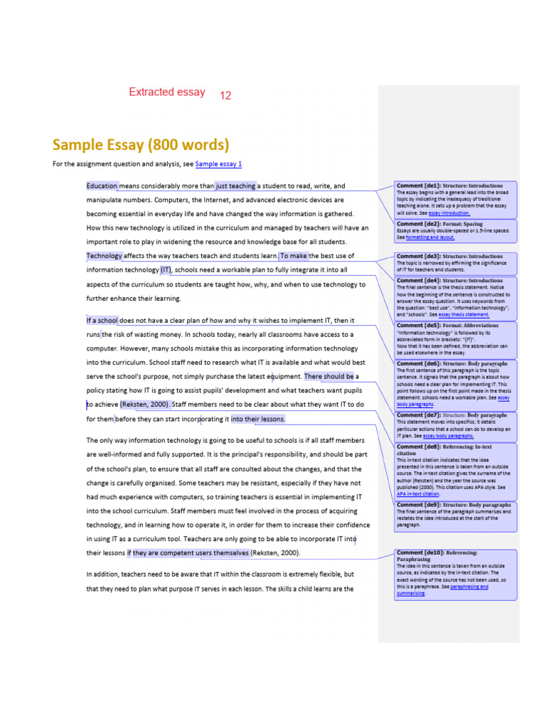 Sample Essay-12 | PDF | Citation | Curriculum