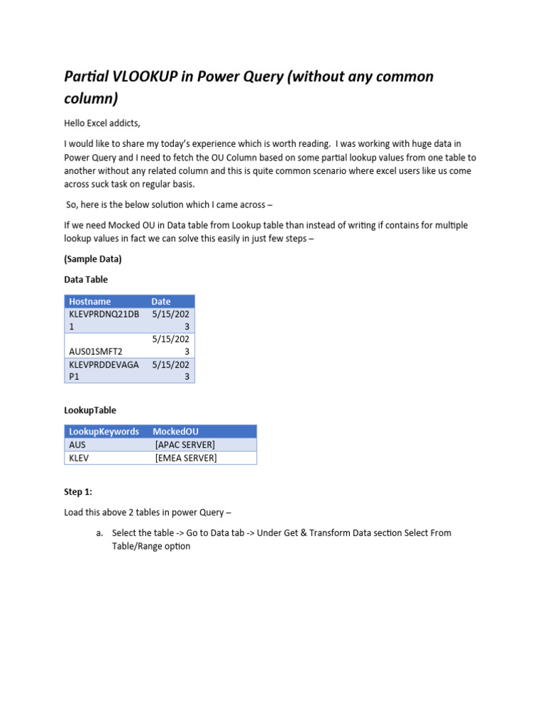 Partial VLOOKUP in Power Query | PDF | Software Engineering | Computer Programming