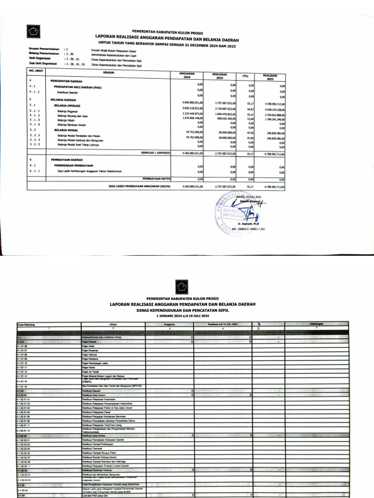 LRA 19 Juli 2024 Dukcapil | PDF