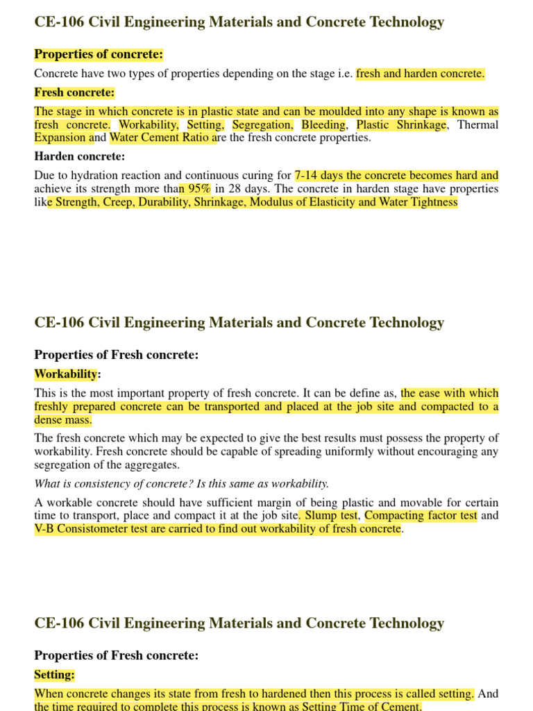 Week 1-Module 3 | PDF | Concrete | Strength Of Materials
