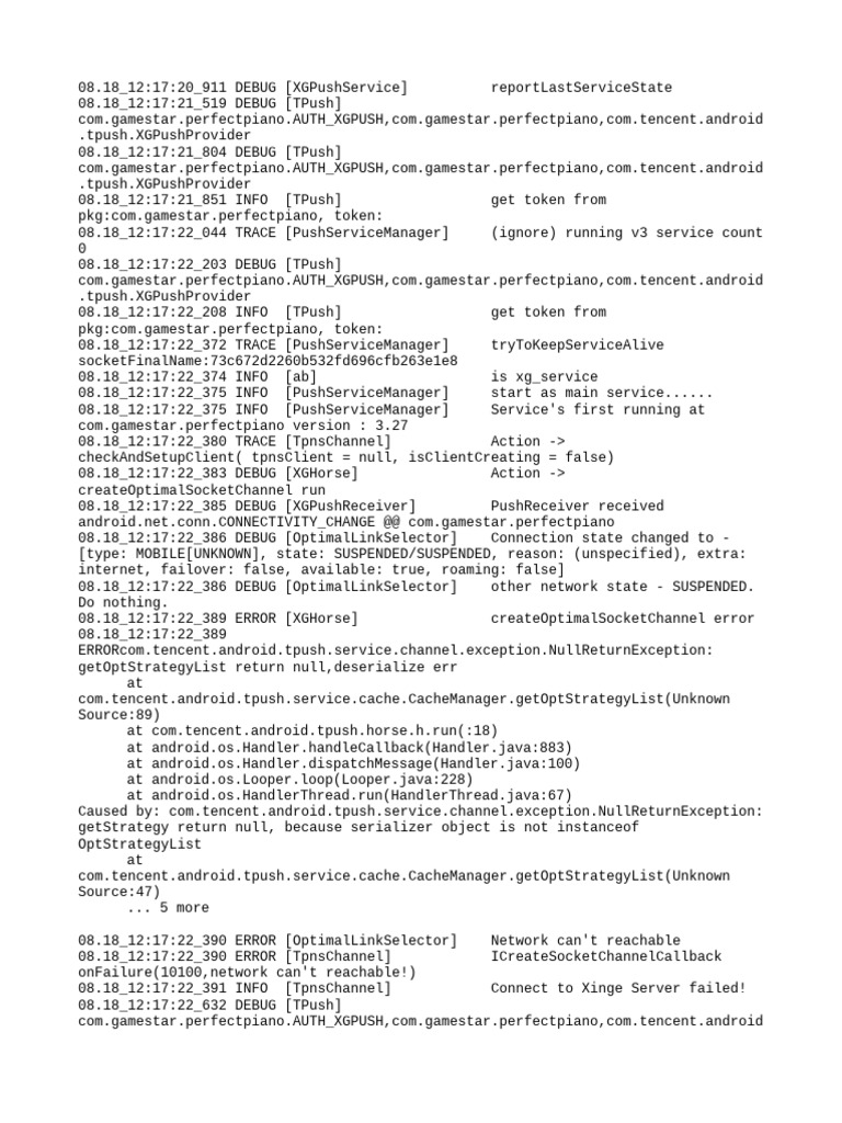 Log-20210818 1221 1 | PDF | Thread (Computing) | Java (Programming Language)