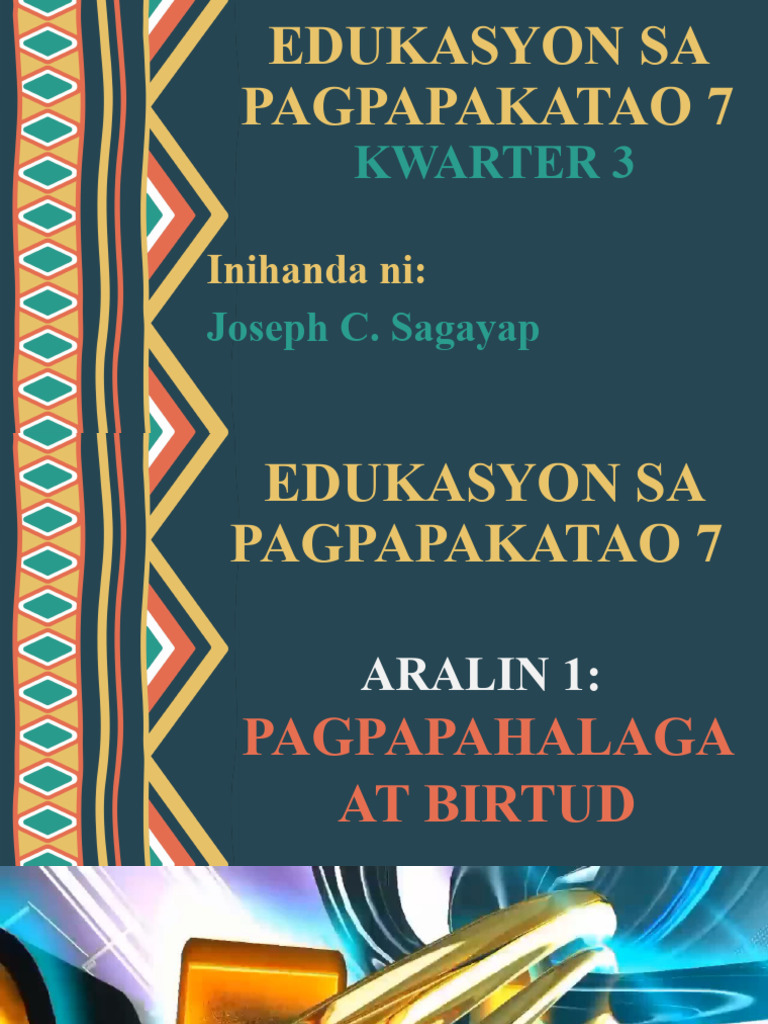Esp 7-3rd Q-Aralin 1 | PDF