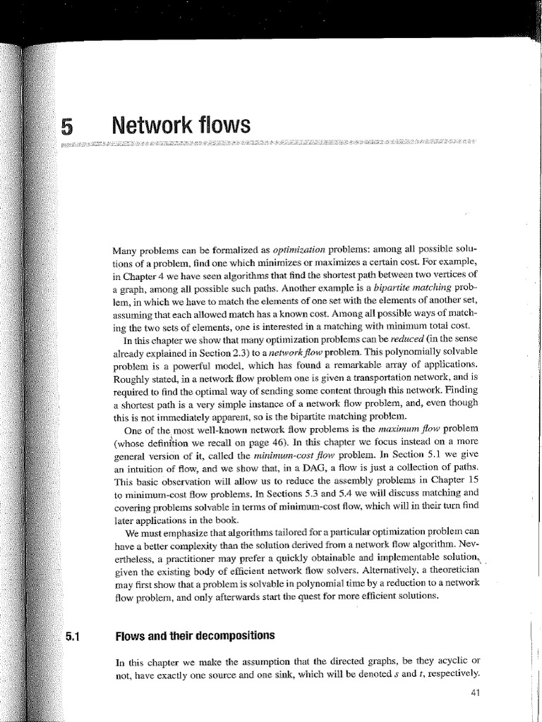 Network Flow Chapter | PDF