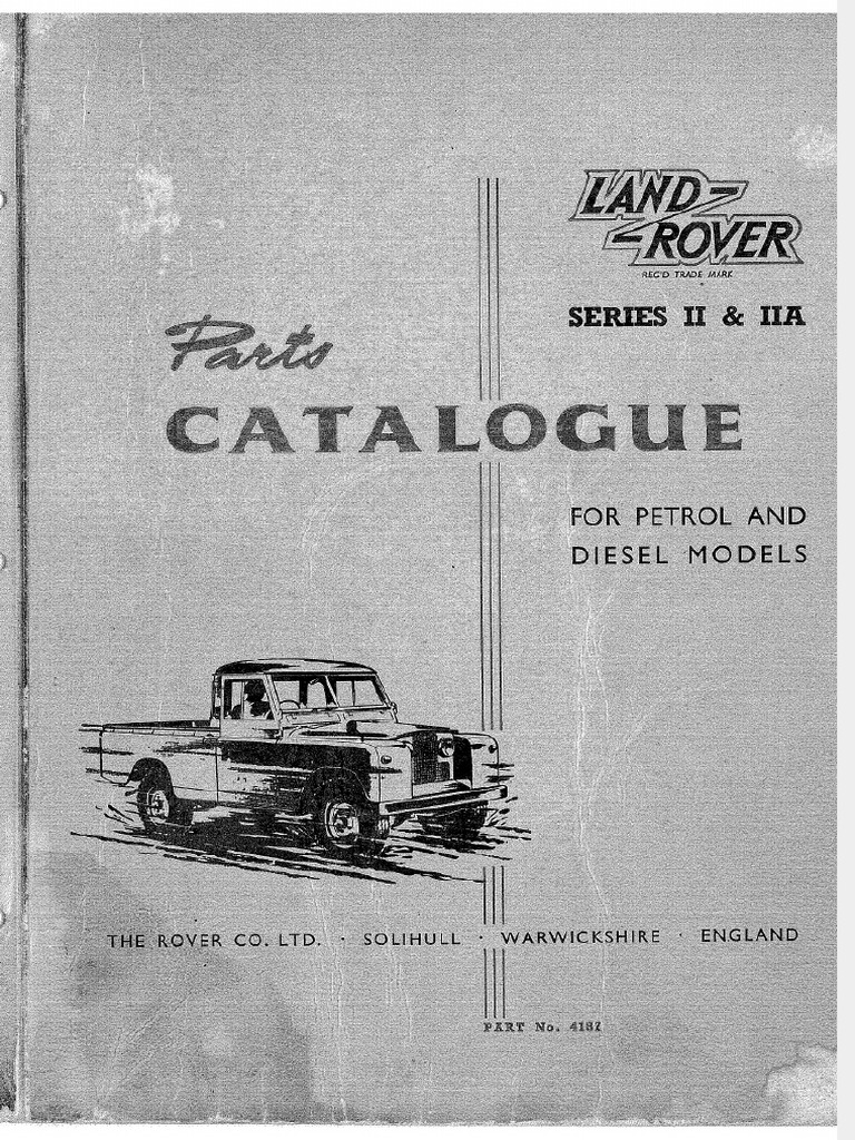 Land Rover Series II Iia Parts Catalogue | PDF | Screw | Metalworking