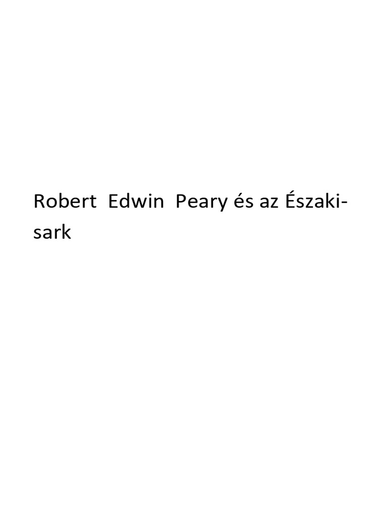 Peary | PDF