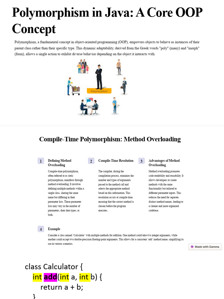 UNIT 3b Polymorphism | PDF | Inheritance (Object Oriented Programming) | Method (Computer ...