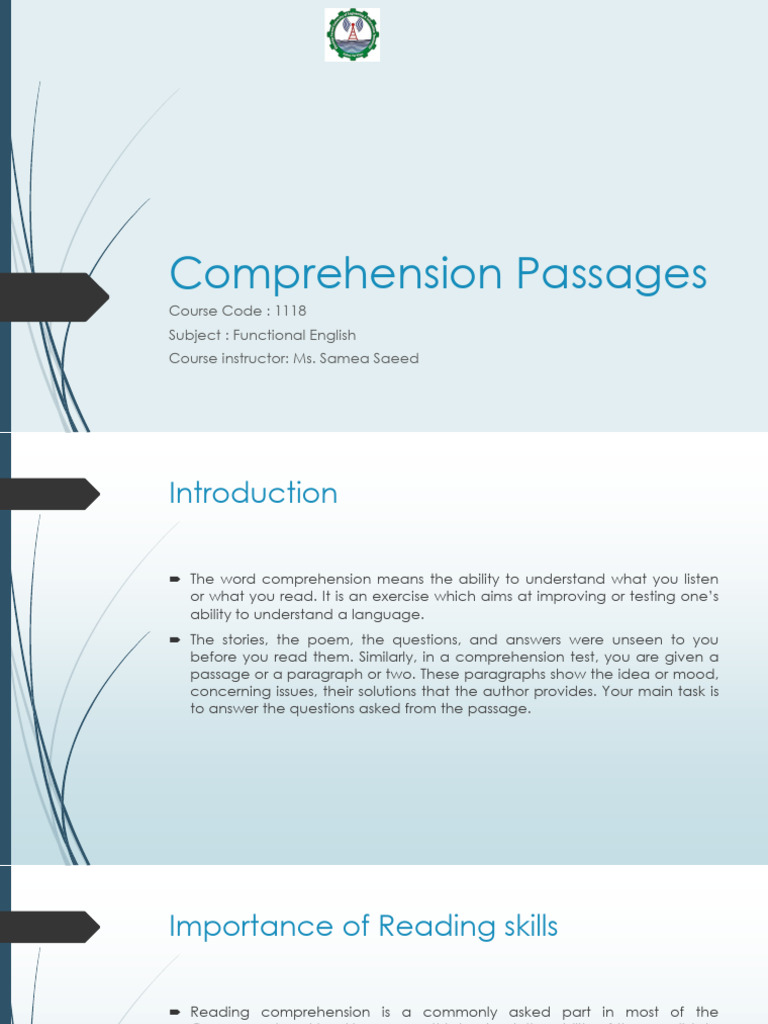 Difficult Reading Comprehension Tips | PDF | Reading Comprehension ...