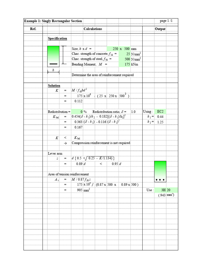 2a Example - Section (Rectangular) | PDF | Applied And ...