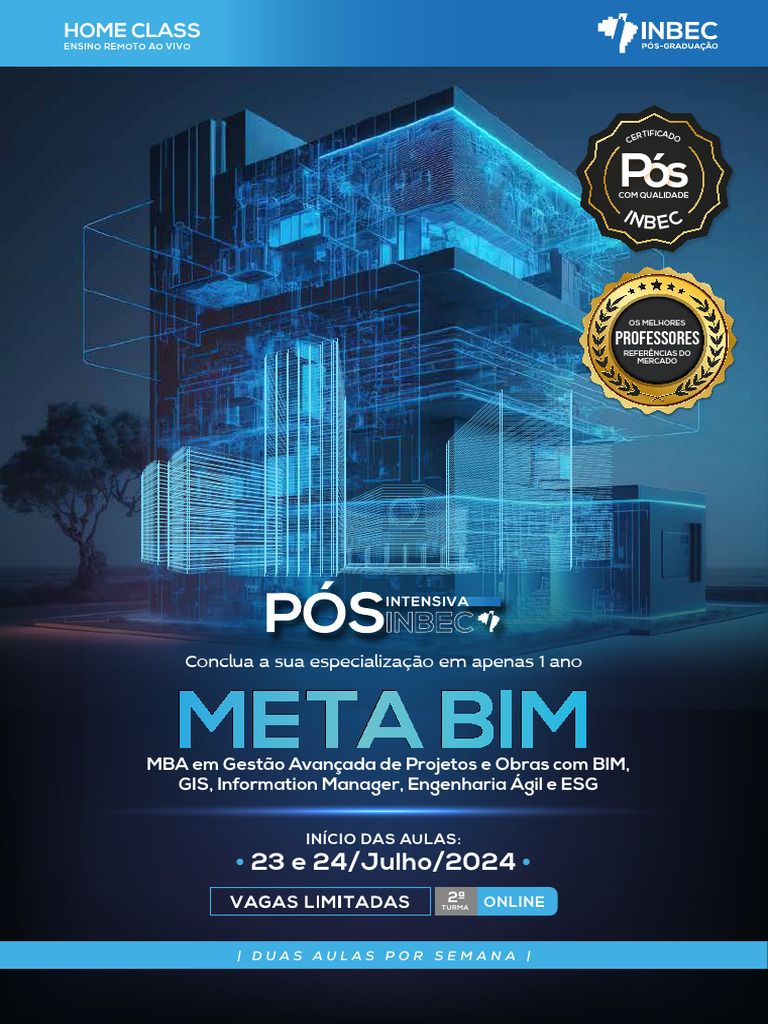 Programa de Metabim - 100% Online - 12 Meses | PDF | BIM | Engenharia