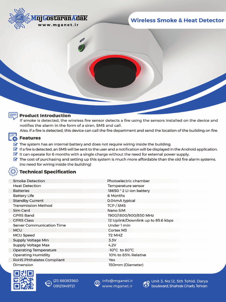 Wireless Smoke & Heat Detector (Eng) | PDF