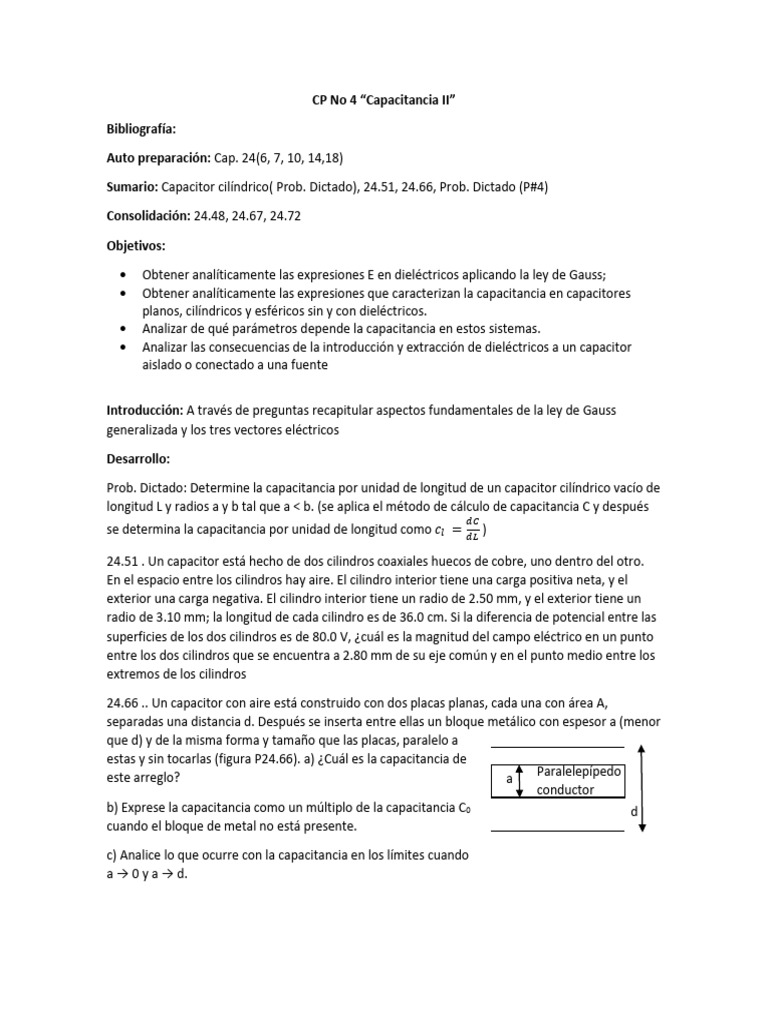 CP 4 F 2 2023 | PDF | Capacidad | Condensador