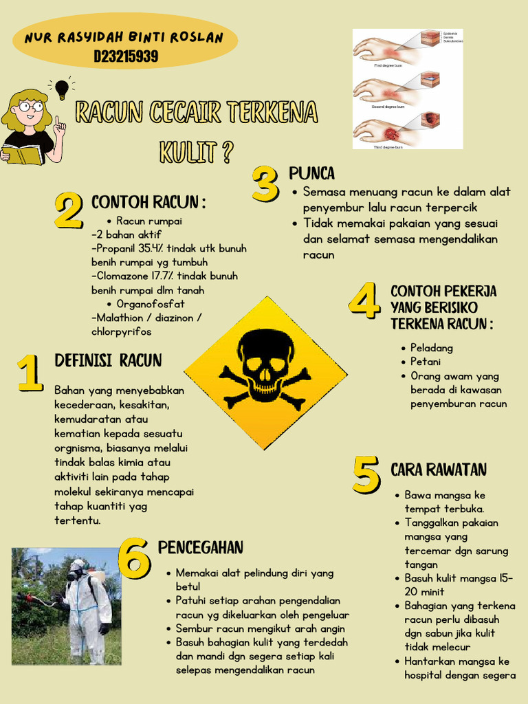 Racun Cecair Terkena Kulit | PDF