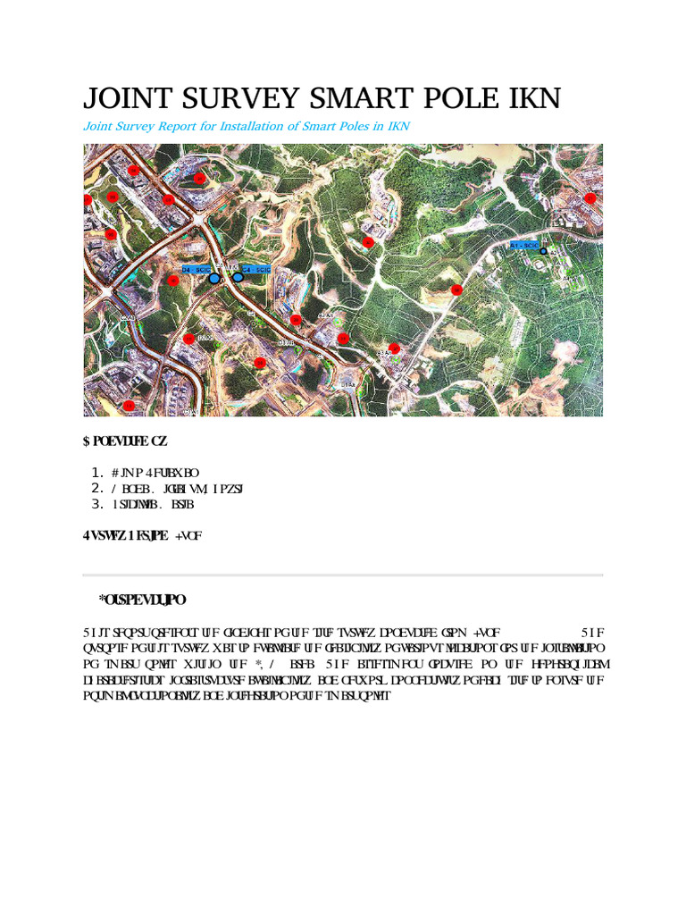 Smart Pole Installation Survey IKN | PDF